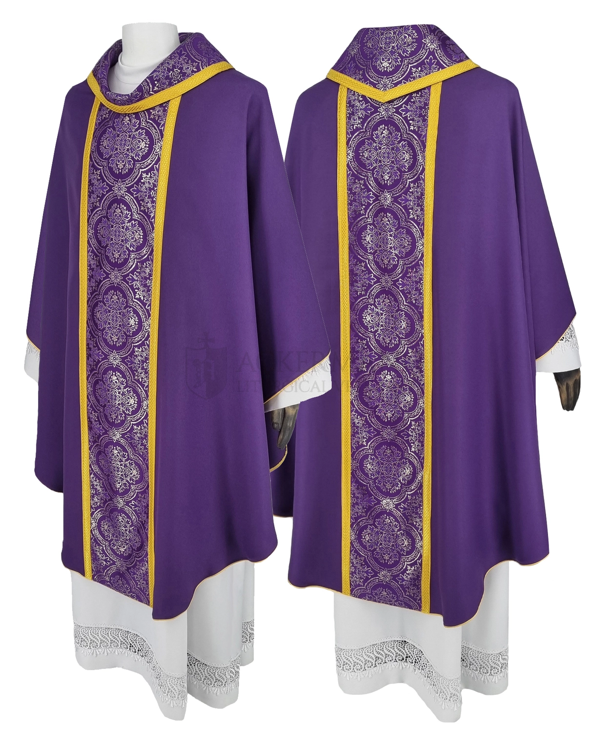 Cream Gothic Chasuble 19487 - Vestments24.com