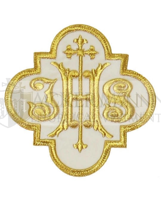 Cream Embroidered Applique IHS - Ackermann