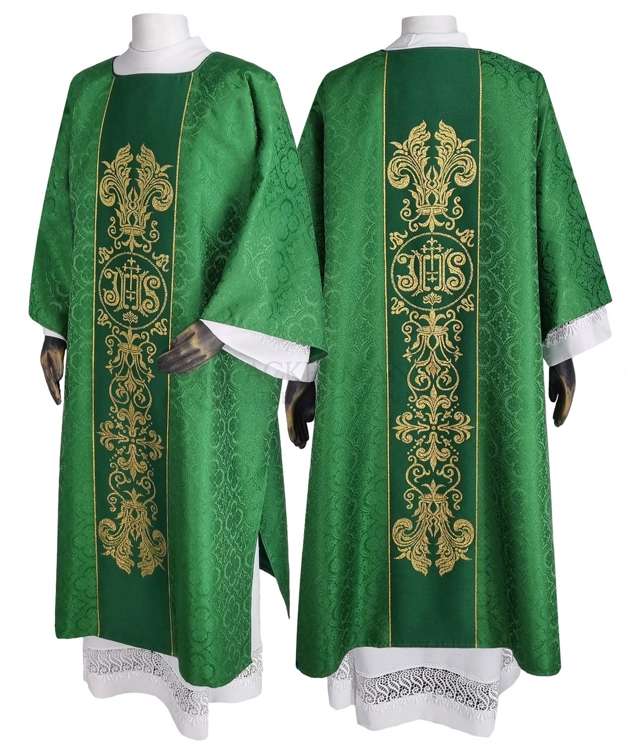 Gothic Dalmatic made of damsak fabric 19415 - Vestments24.com