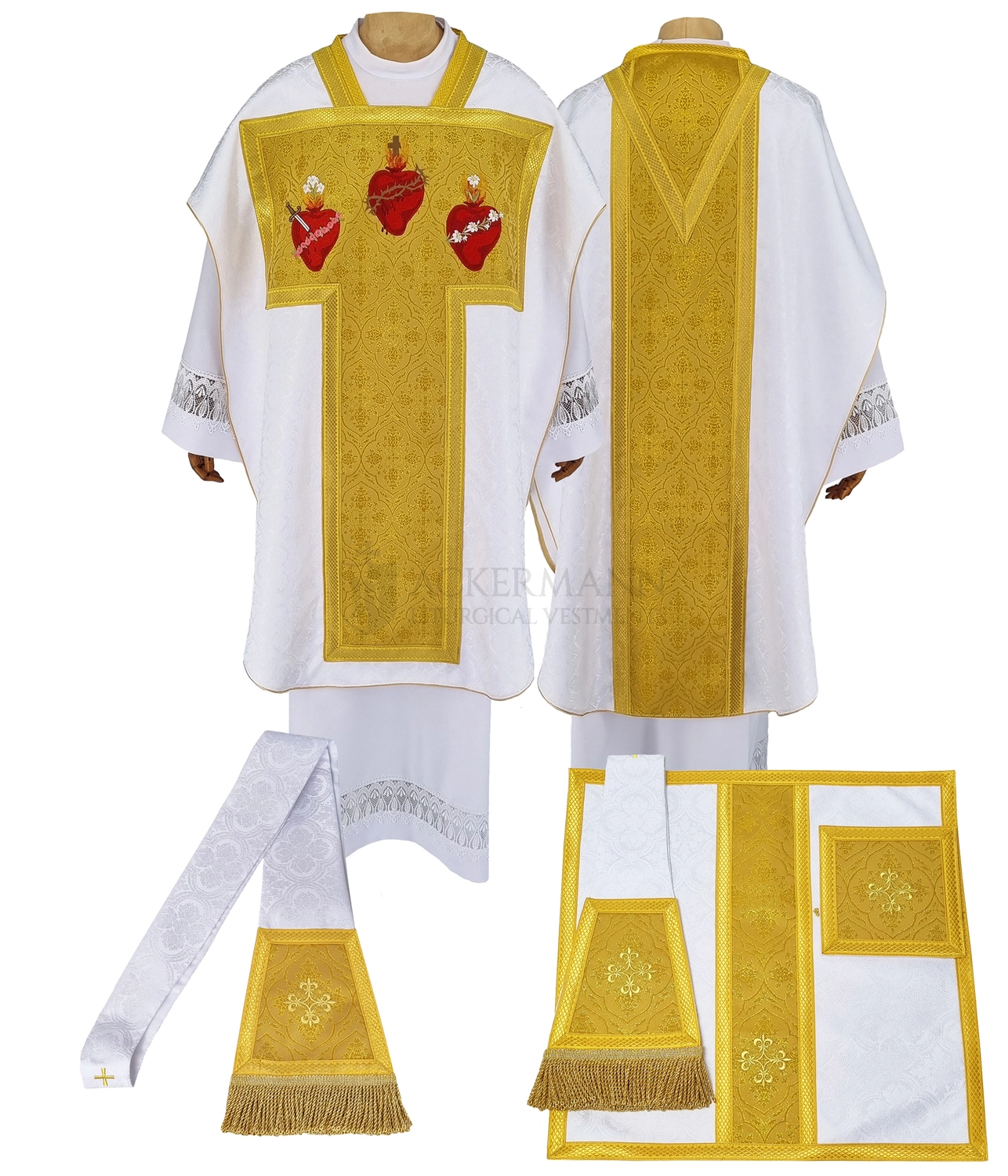 Chasuble St. Philip Neri The Heart of Jesus, Mary and Joseph 19576 - Vestments24.com
