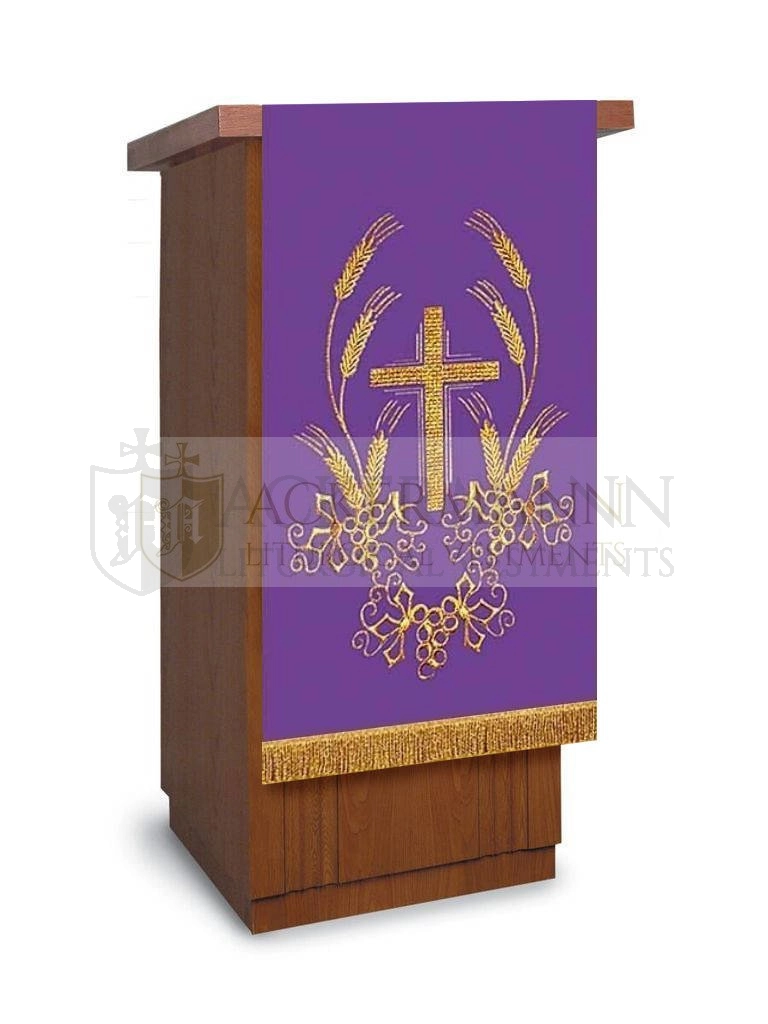 Lectern hanging for Lent Cross with wheat ears 15946 - Vestments24.com